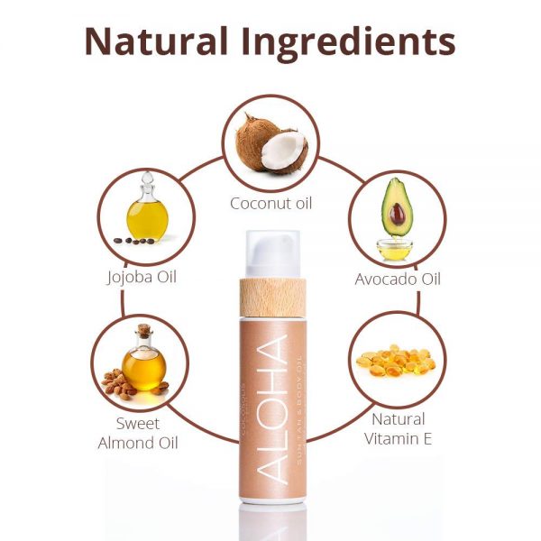 COCOSOLIS ORGANIC - ALOHA Sun Tan Body Oil - Think Organic